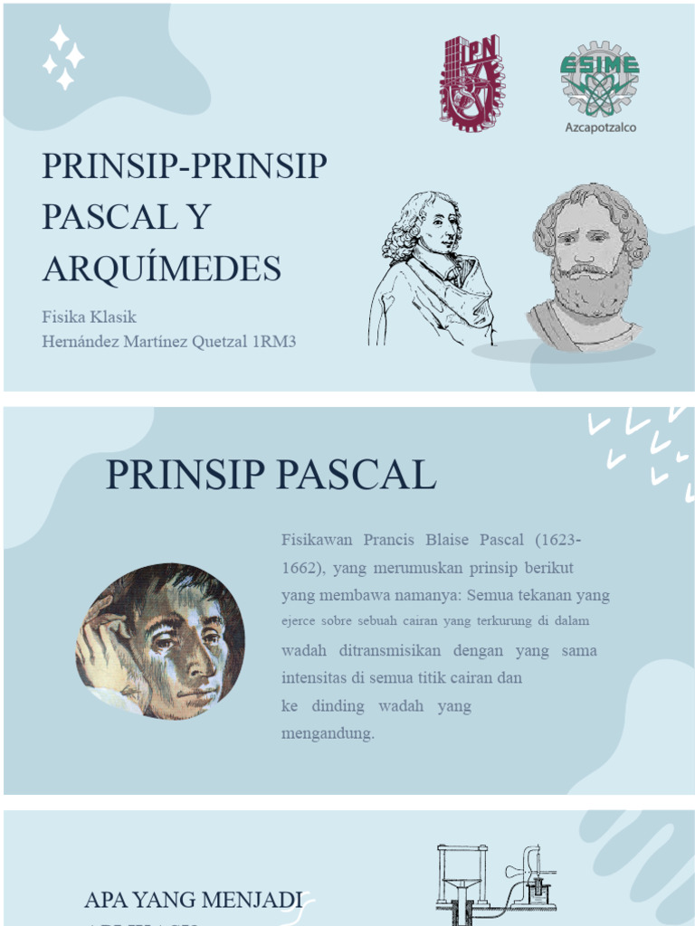 Prinsip Pascal dan Archimedes dalam Fisika | PDF