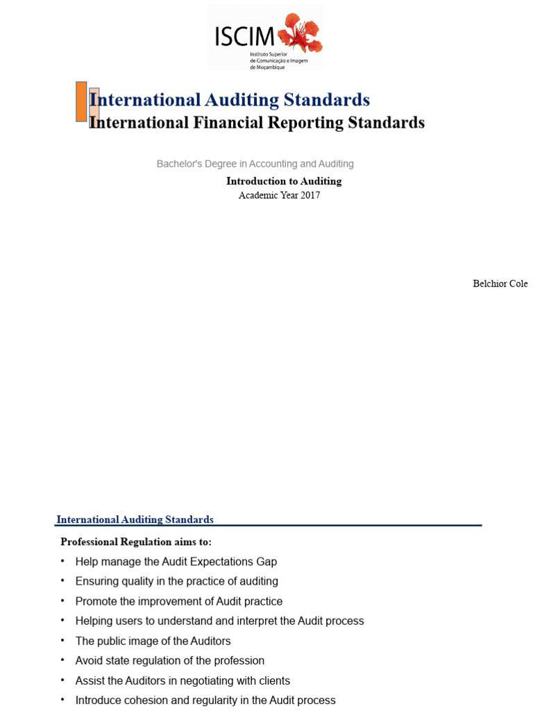 Class - Audit Standards | PDF | International Financial Reporting ...