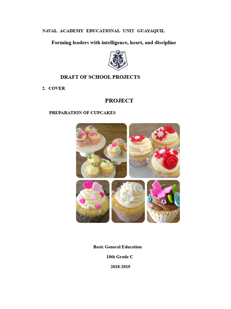 10th Grade Project Preliminary Project Cupcakes | PDF ...