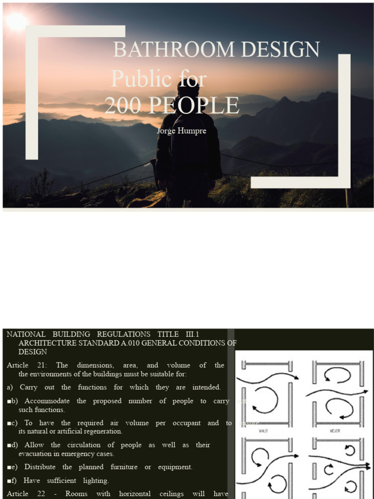 Bathroom Design Regulations Overview | PDF | Bathroom | Public Toilet