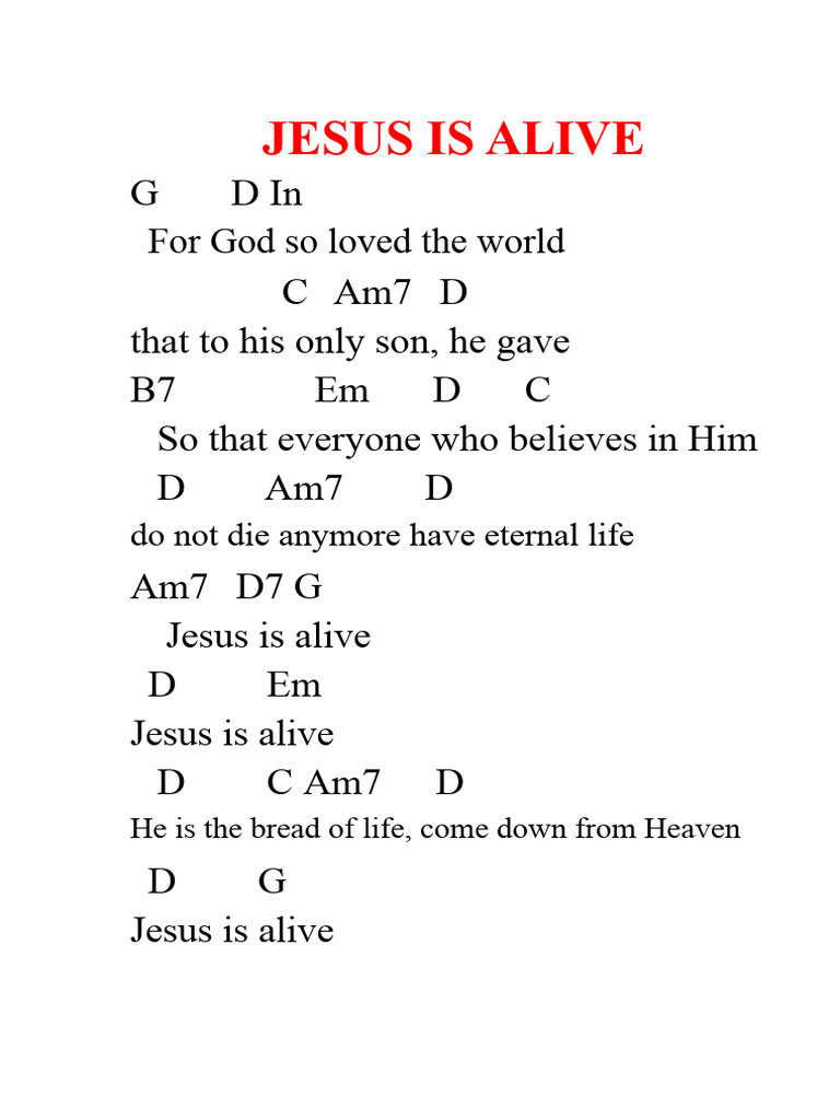 Jesus Is Alive1234 | PDF
