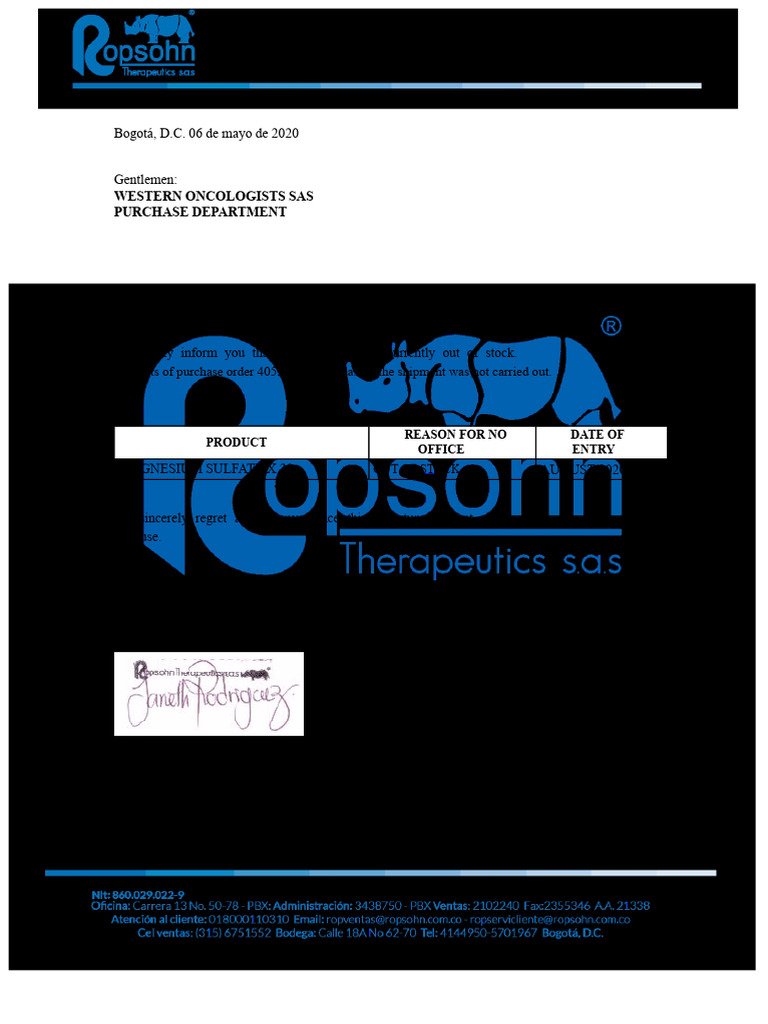 Letter Exhausted Ropshon | PDF