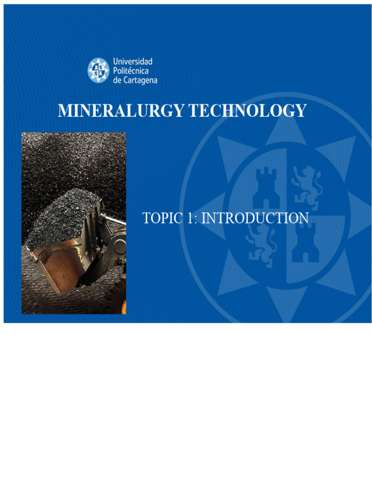 Mineral Processing Technology. Introduction | PDF | Ore | Mining