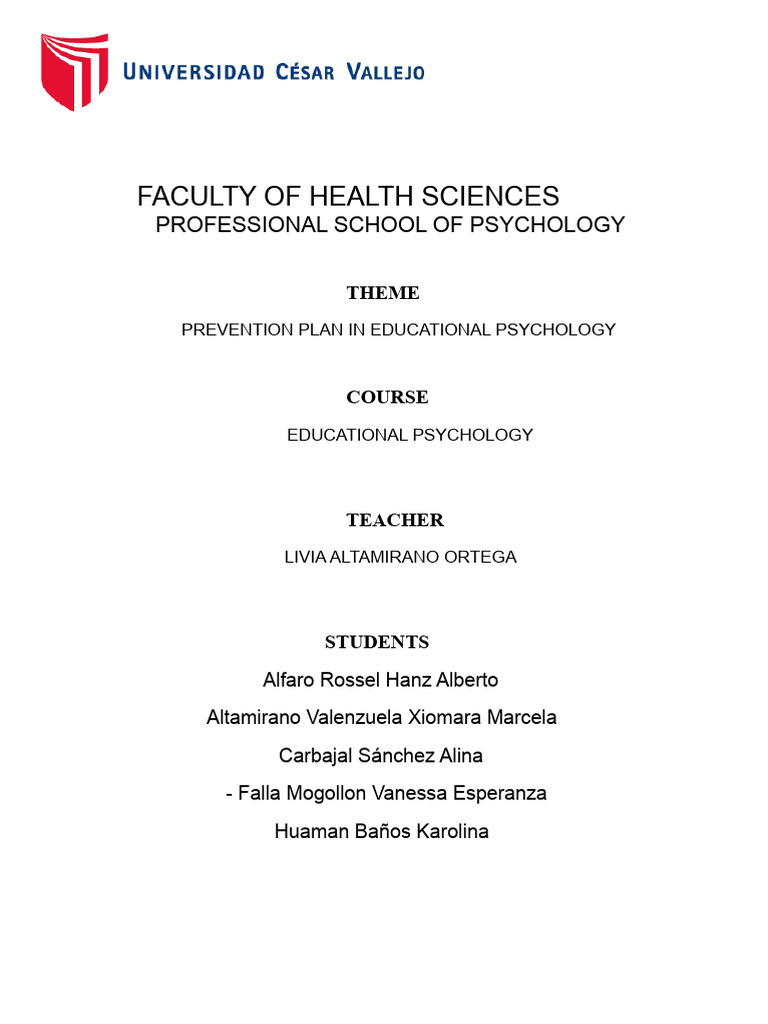 Official Intervention Plan Model | PDF | Self Esteem | Cognition