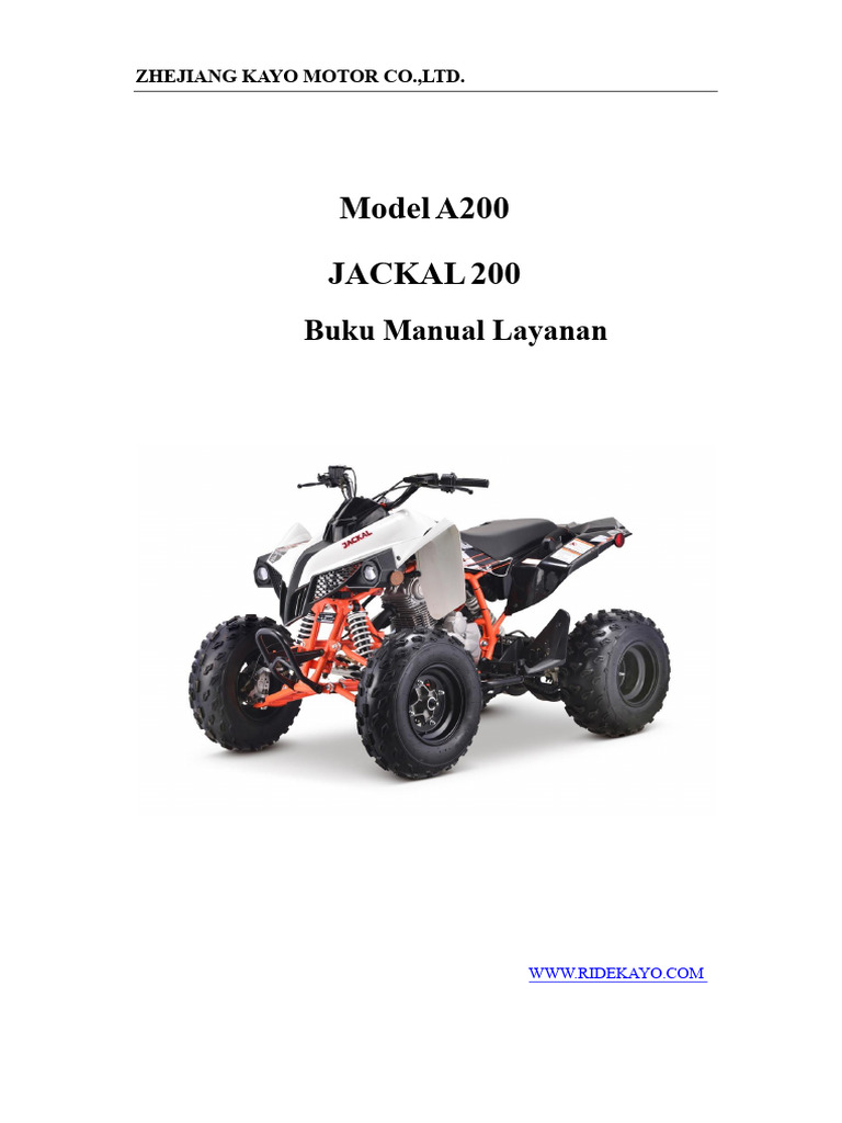 Manual Layanan A200 | PDF