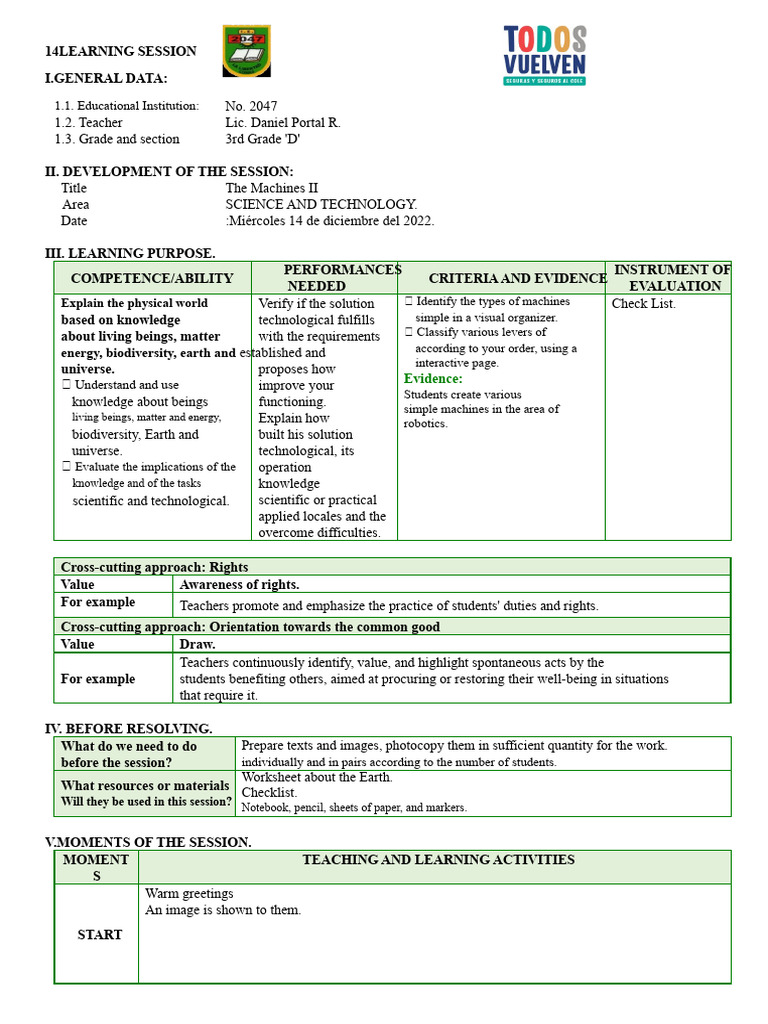 3rd Grade Science: Simple Machines Lesson | PDF | Knowledge | Science