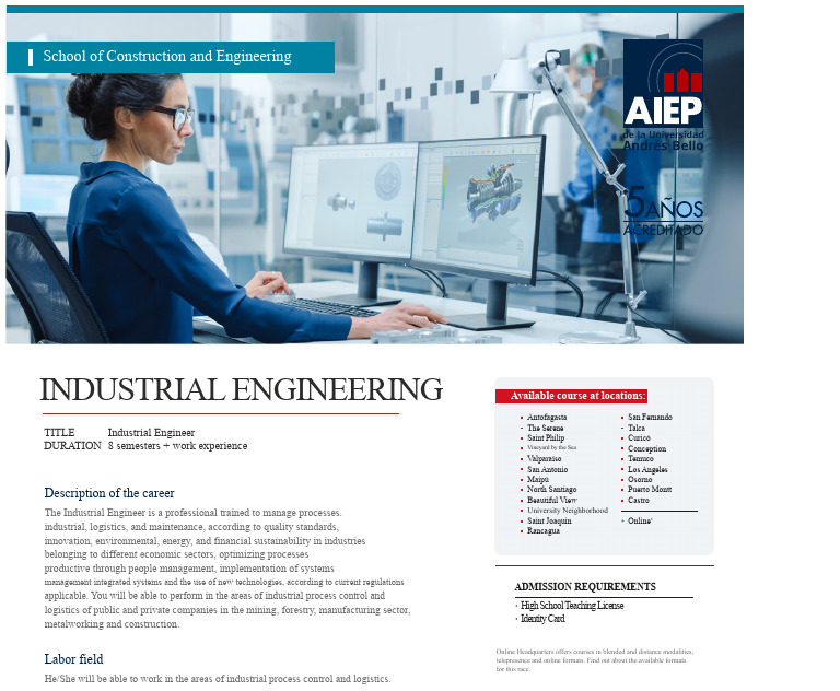 Industrial Engineering - AIEP | PDF | Science | Economies