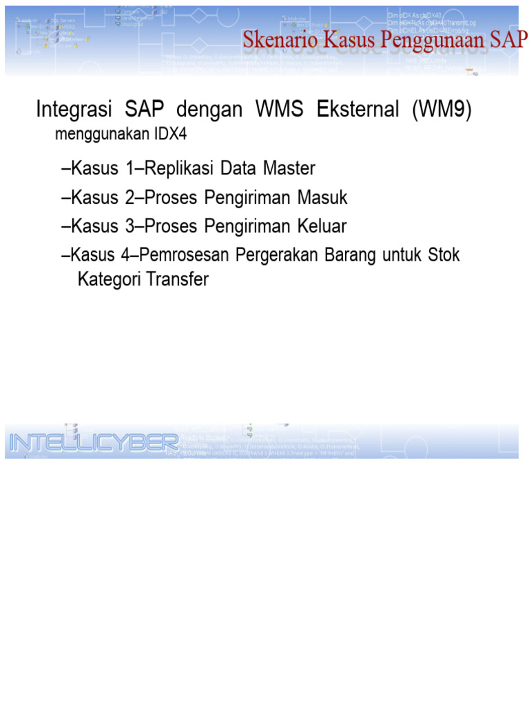 Integrasi SAP dan WMS Eksternal IDX4 | PDF