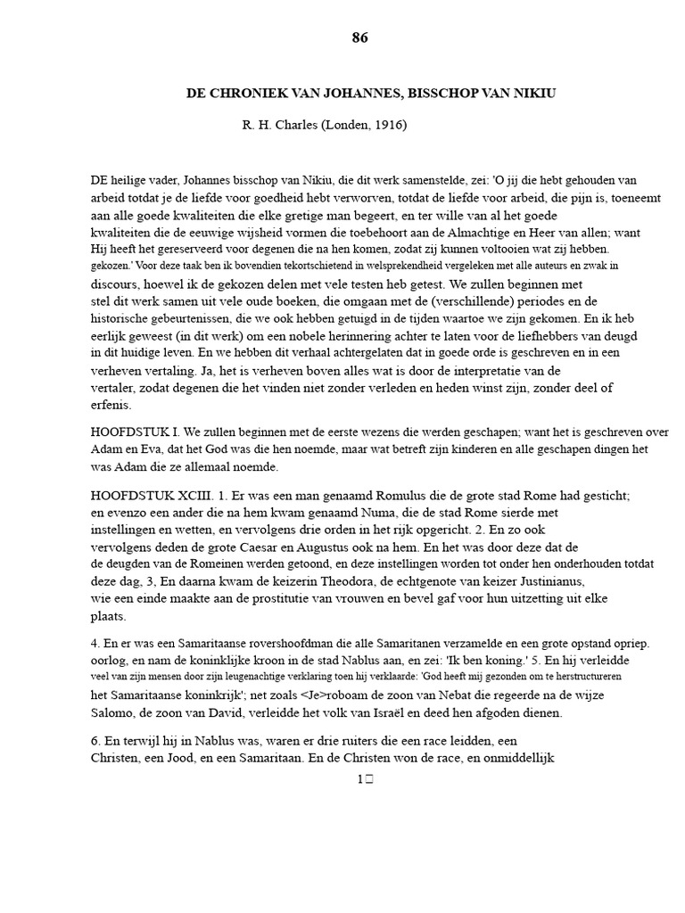 Chroniek Van Johannes Van Nikiu | PDF