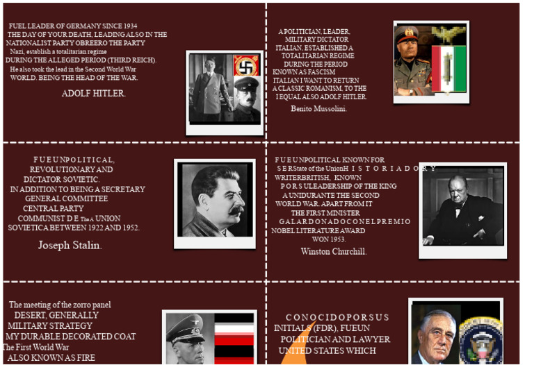 901-13 Infographic Characters World War II. | PDF