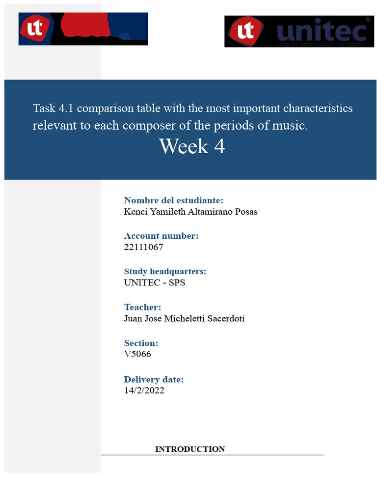 Comparative Chart Baroque and Classical | PDF | Classical Period (Music ...