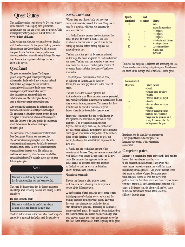 Descent Quest Preparation Guide | PDF | Runes