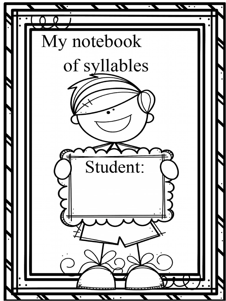 My Workbook for Working on Syllables (1) | PDF