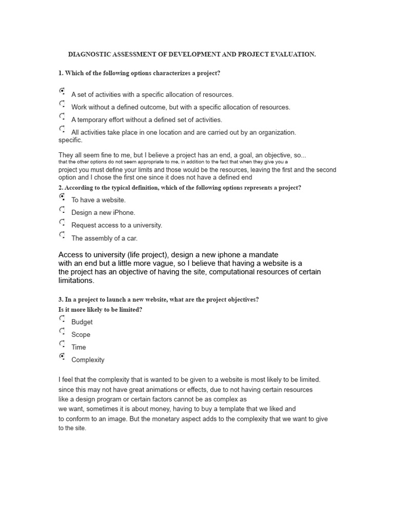 Diagnostic Evaluation Gonzalez Merle | PDF | Evaluation | Project ...