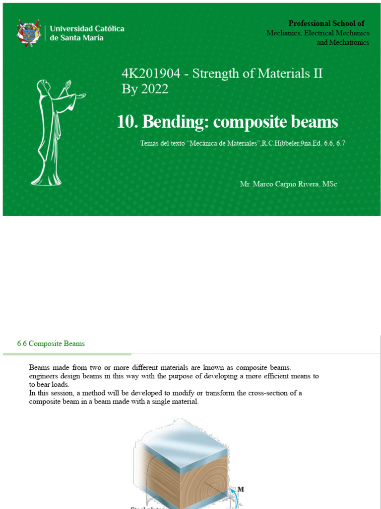10. Composite beams (1) | PDF | Bending | Beam (Structure)