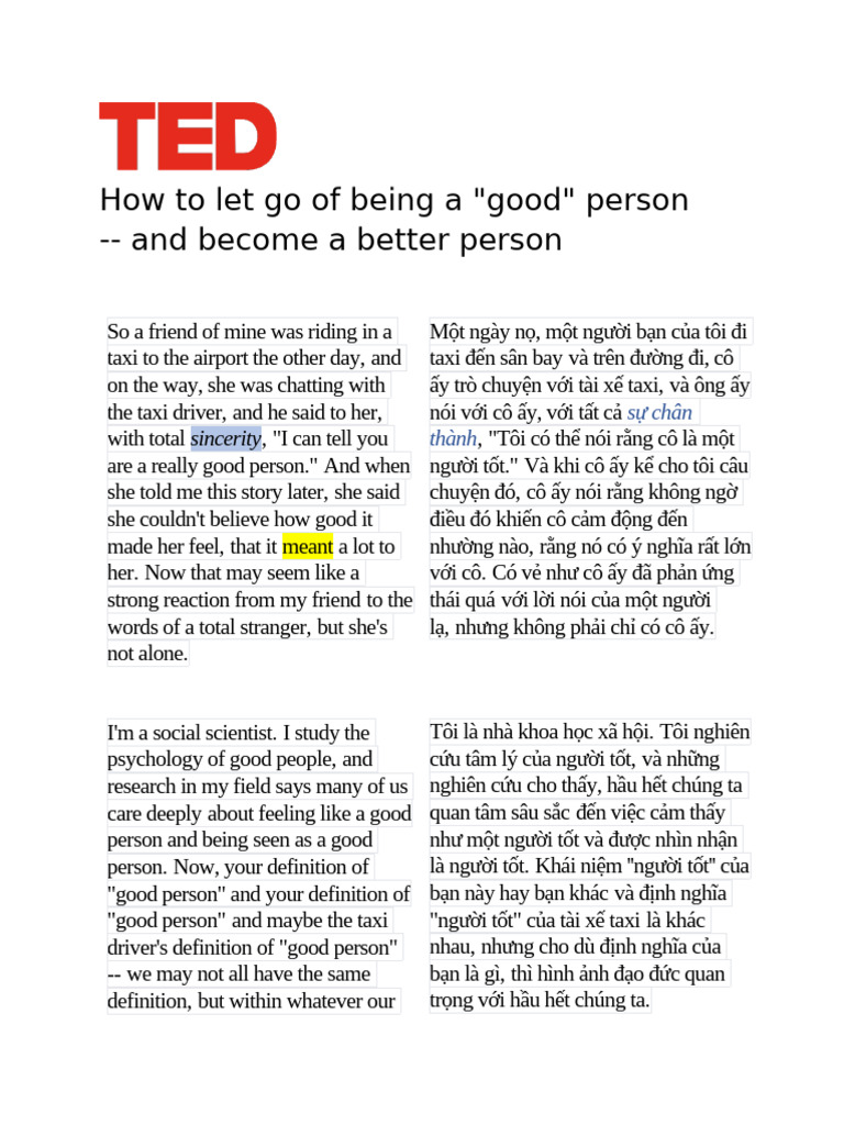 How To Let Go of Being A | PDF