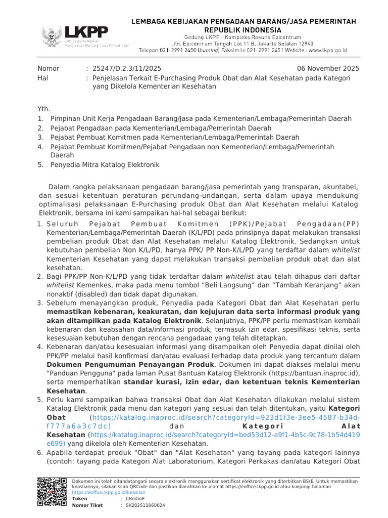 E Purchasing Obat Dan Alat Kesehatan Pdf