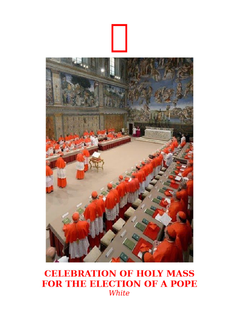 For the Election of a Pope | PDF | Eucharist | Lord's Prayer