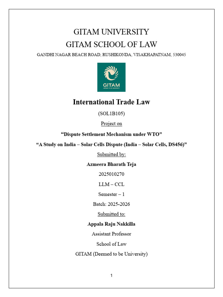 Itl Project Bharath | PDF | World Trade Organization | International ...