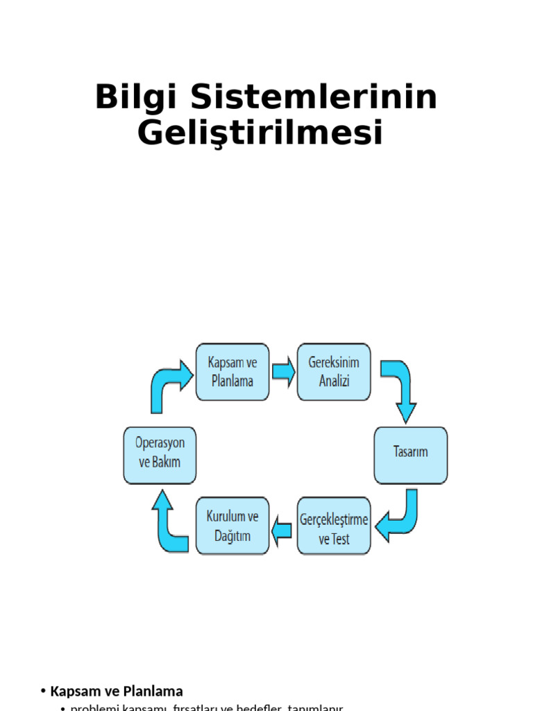 02 Bilgi Sistemlerinin Gelistirilmesi | PDF