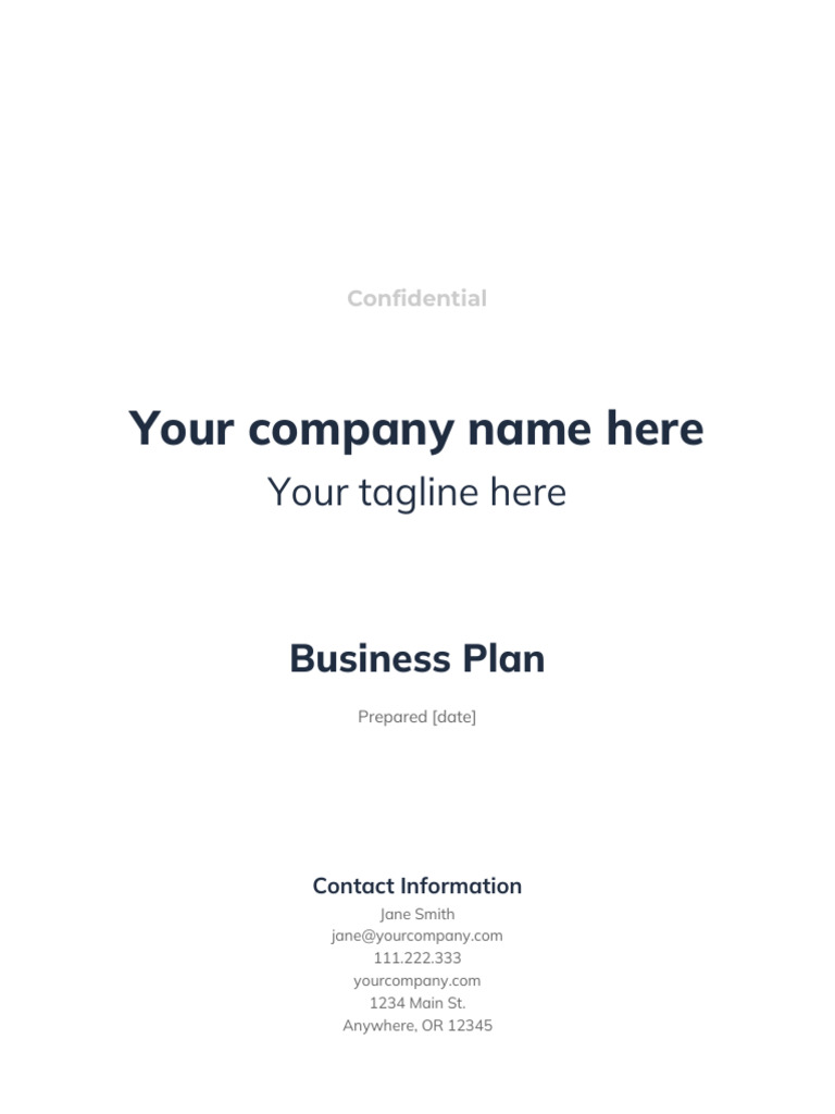 Sample Business Plan | PDF | Equity (Finance) | Coffee