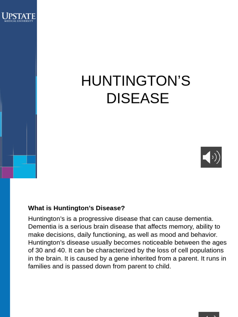Huntingtons Disease | PDF