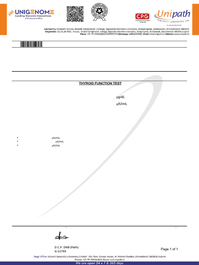 Thyroid Report November | PDF | Thyroid Stimulating Hormone | Thyroid