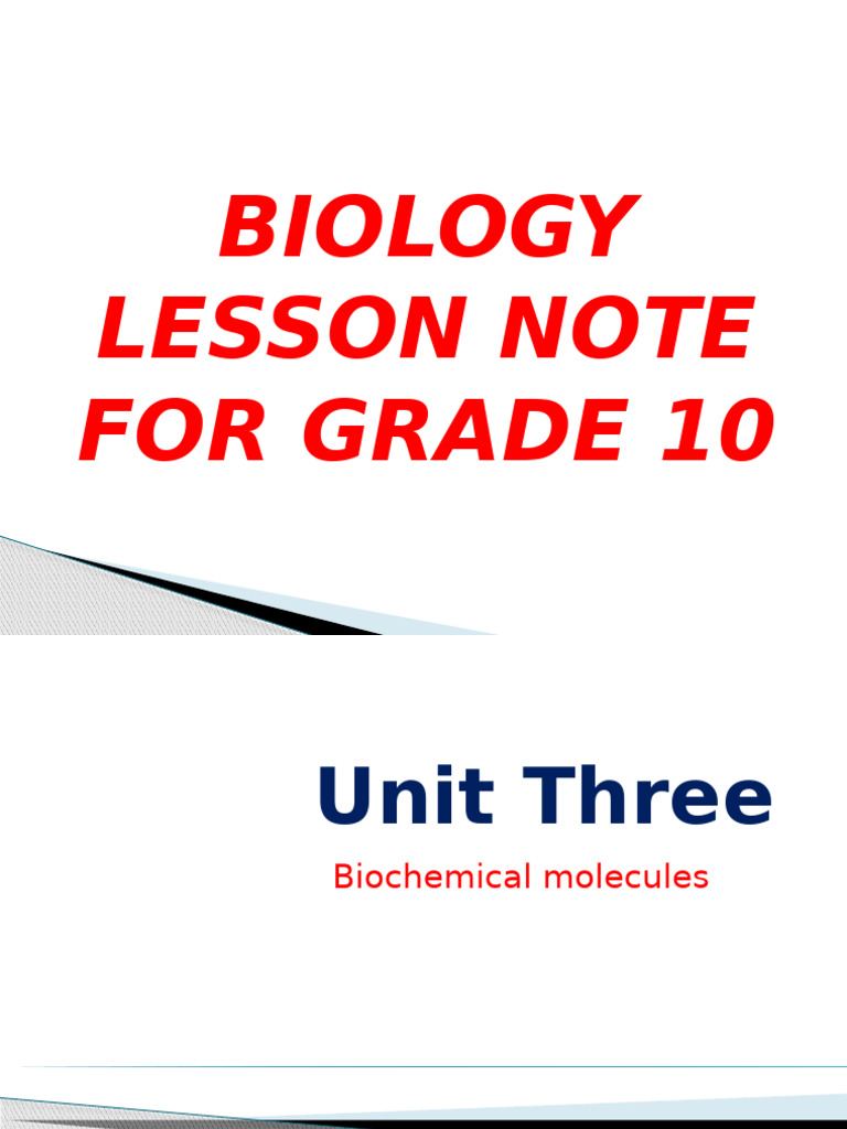 Grade 10 Biology: Biochemical Molecules | PDF | Carbohydrates | Rna