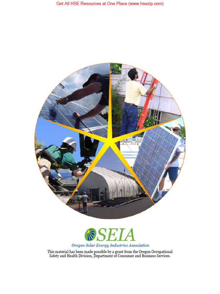 Solar Installation Safety Manual | PDF | Personal Protective Equipment ...