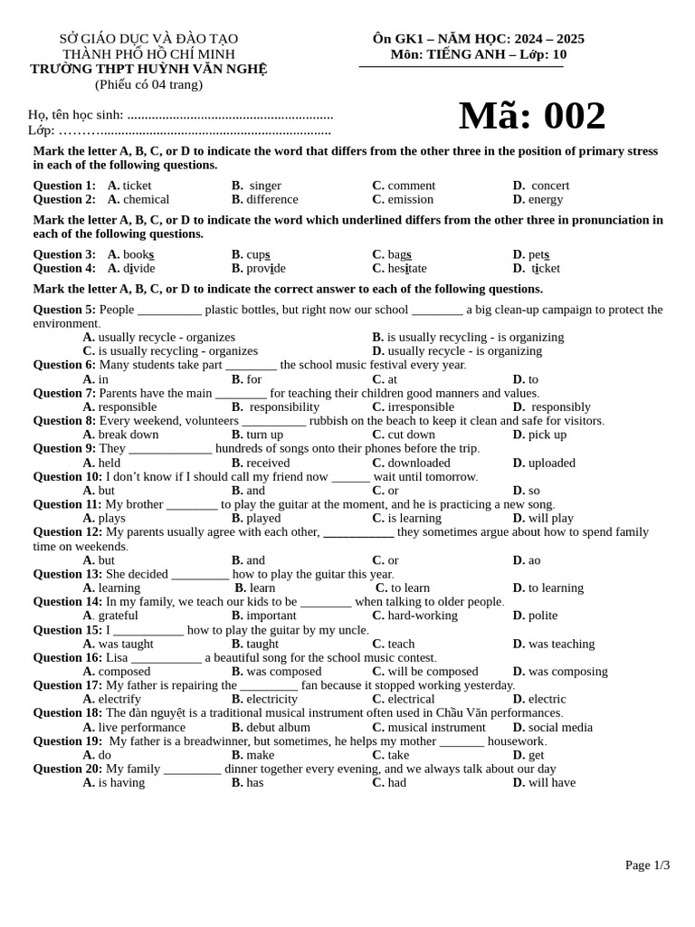 Test 1 - Unit 1,2,3 | PDF | Climate Change | Greenhouse Effect
