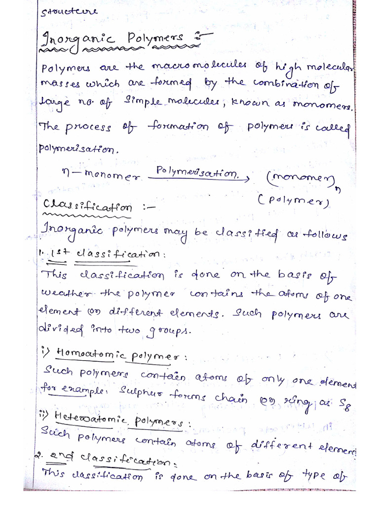 Inorganic Polymer | PDF