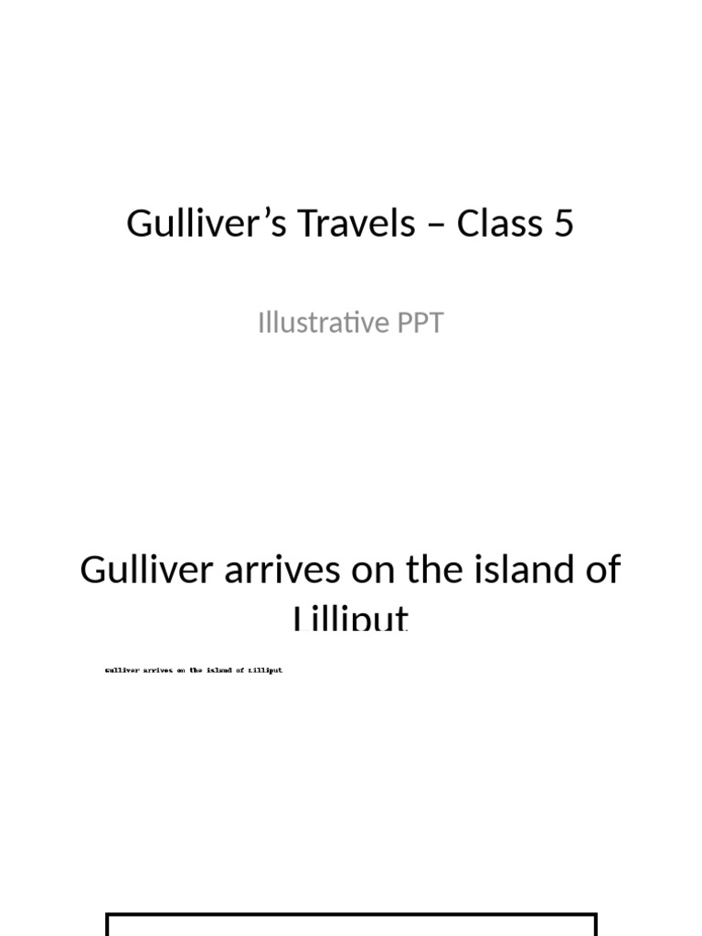Gullivers Travels Class5 | PDF