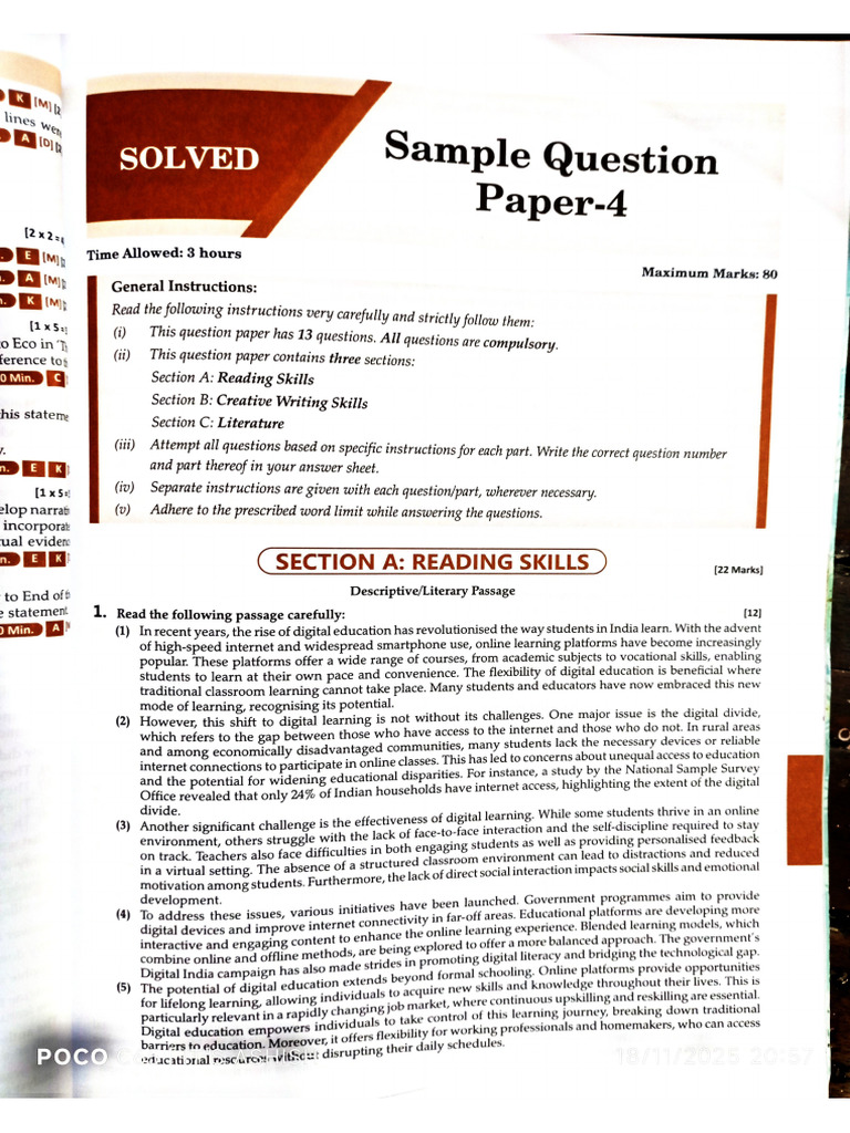 Sample Paper | PDF