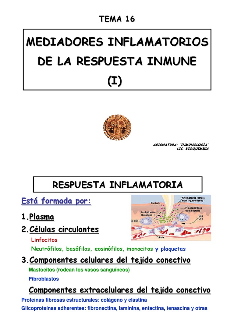 Mediadores Inflamatorios De La Respuesta Inmune Descargar Gratis Pdf 7012