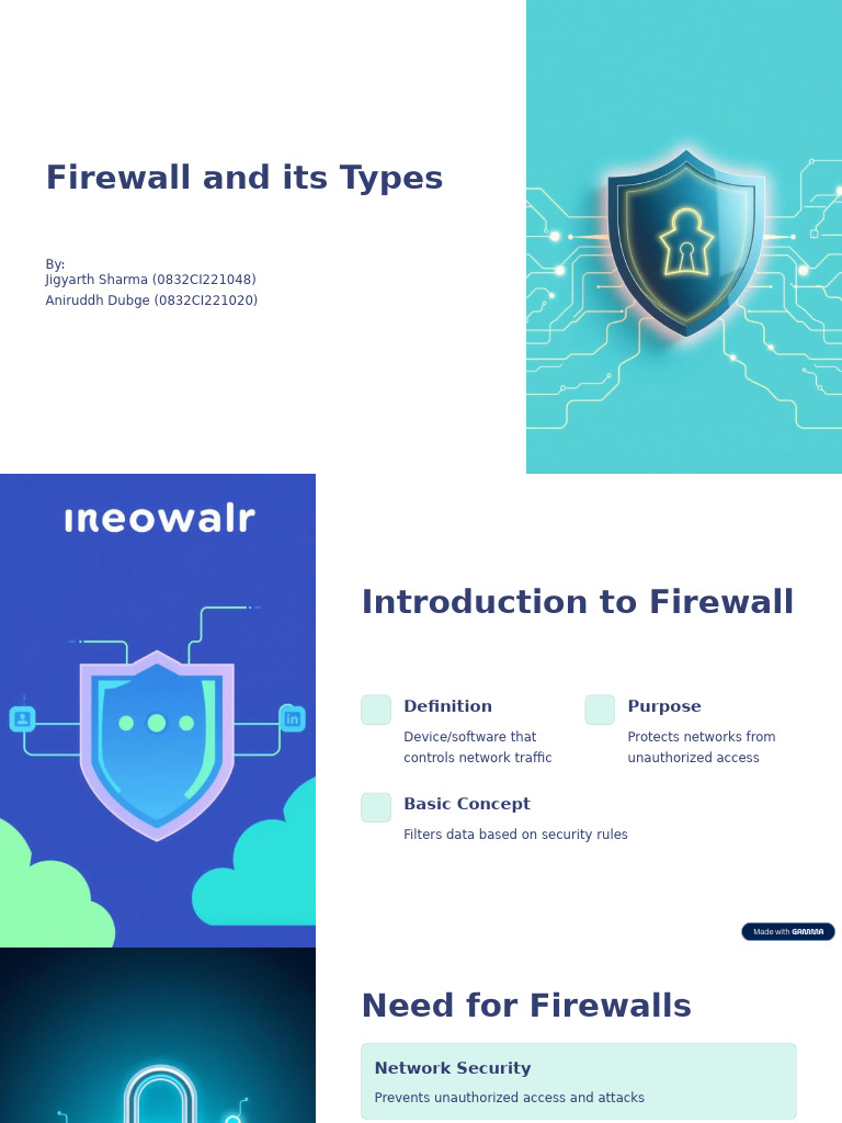 Firewall And Its Types Pdf Firewall Computing Computer Network