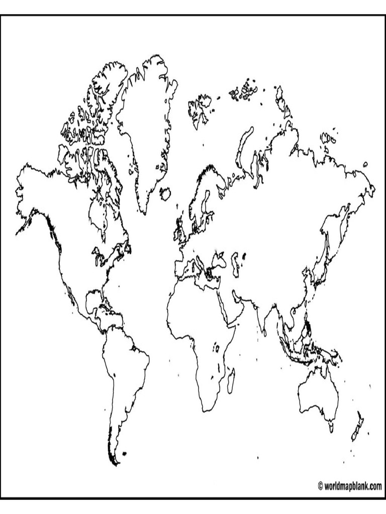 World Map Blank - 007 | PDF