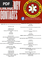 Cebu Emergency Contact Numbers 2025 | PDF | Cebu