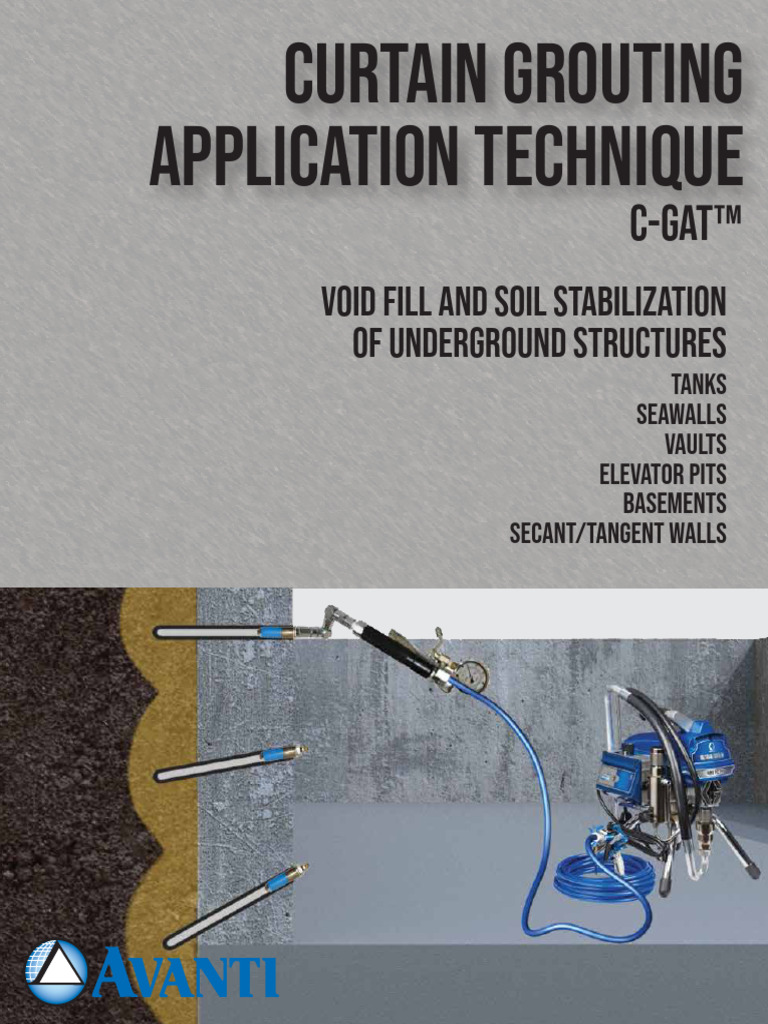Curtain Grouting Application Guide | PDF | Pump | Personal Protective ...