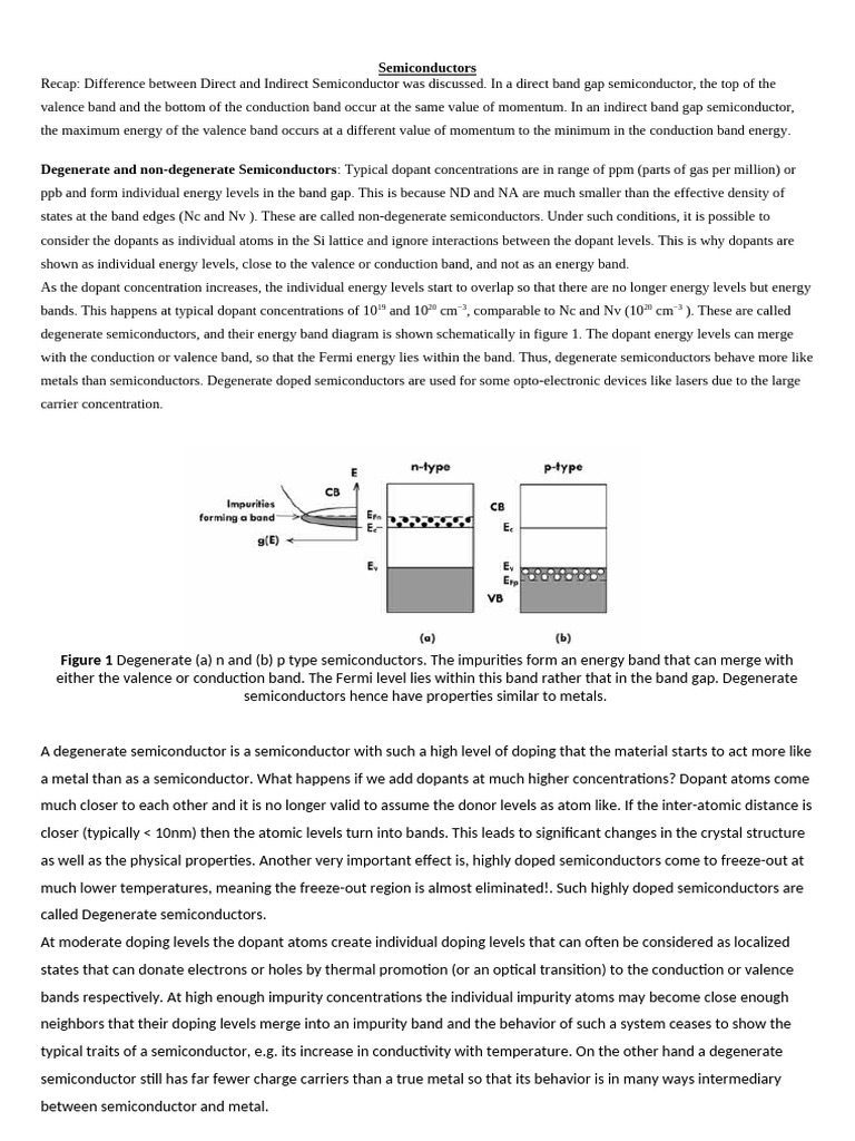 Carrier generation and recombination processes | PDF | Doping ...