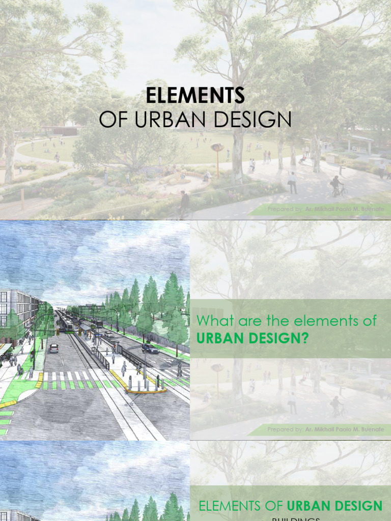 Key Elements of Urban Design | PDF | Street | Transport Infrastructure