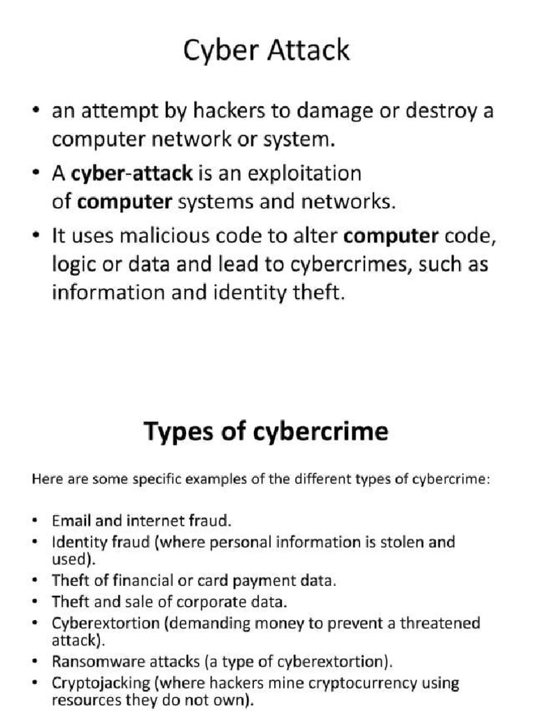 Cyber Attack in Details | PDF
