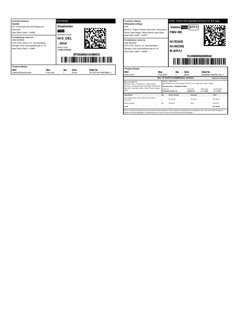 Sub Order Labels | PDF | Accounting | Business Documents