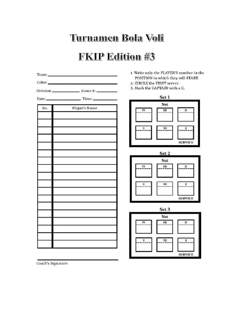 Line Up Sheet | PDF