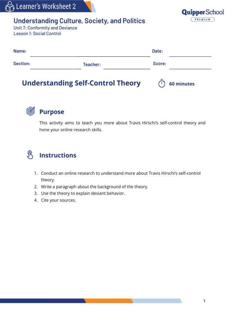 UCSP 11 12 Q1 0701 Conformity and Deviance SW2 1 | PDF | Deviance ...