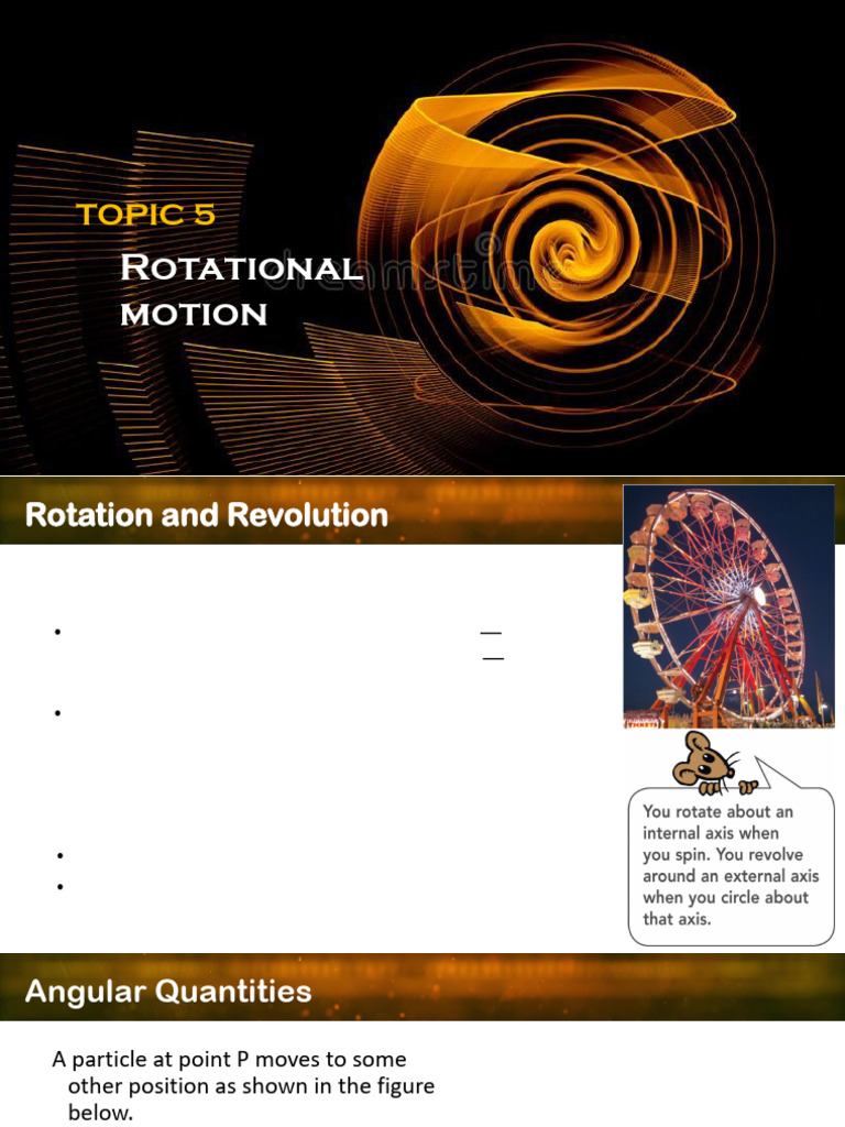Understanding Rotational Motion Concepts | PDF | Rotation Around A ...