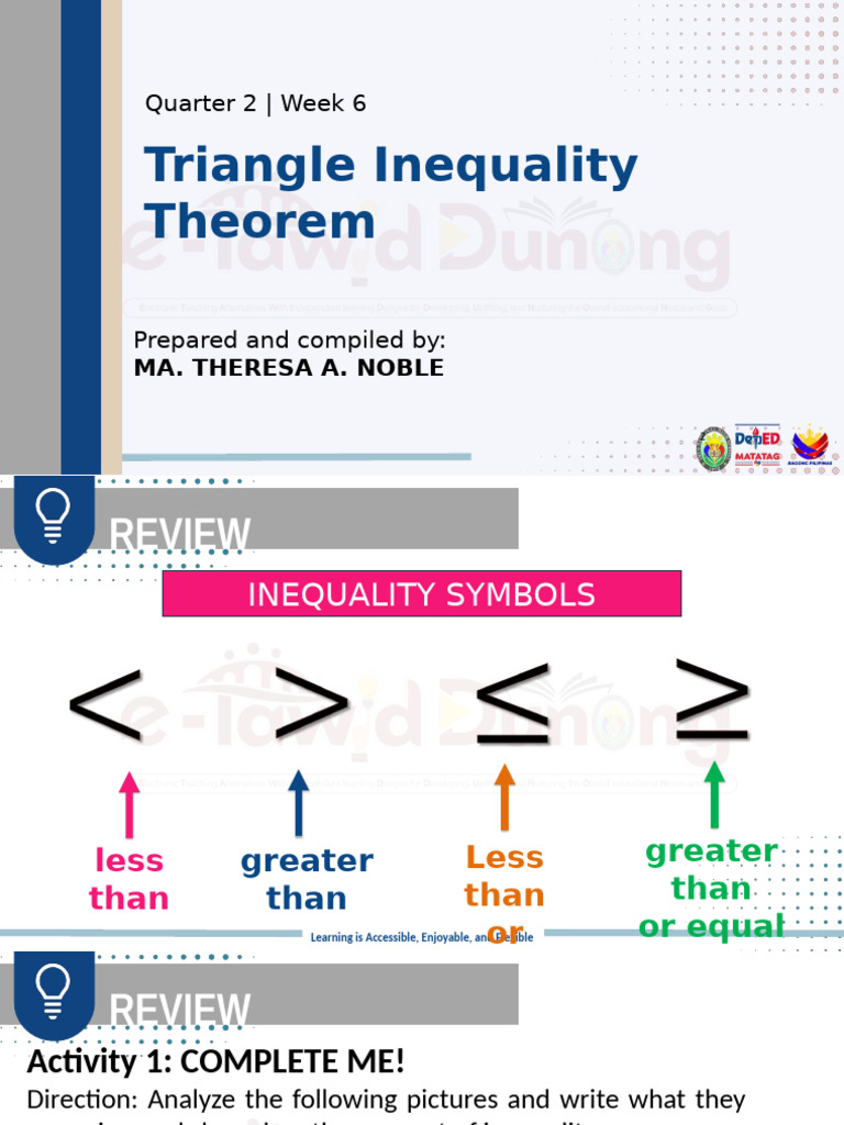 Triangle Inequality Theorem Explained | PDF | Theorem | Mathematical Logic