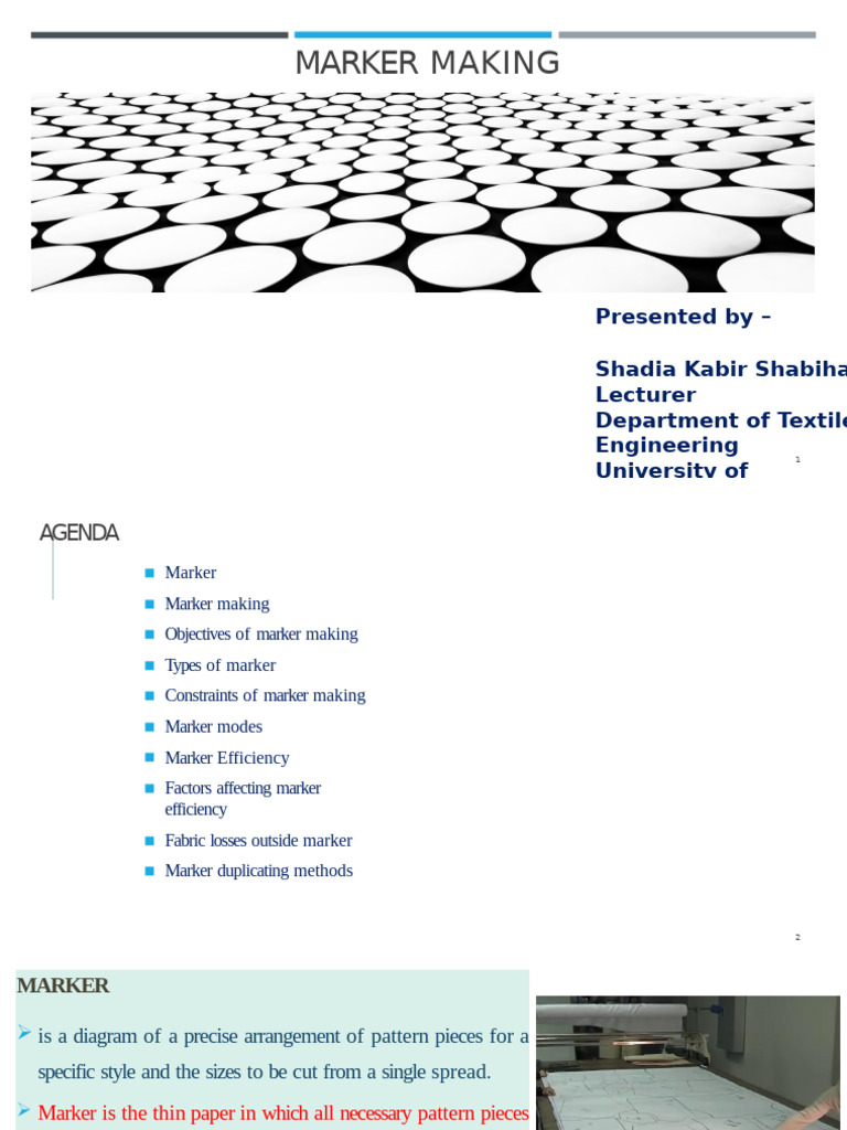 Efficient Marker Making in Textile Engineering | PDF | Printer (Computing)