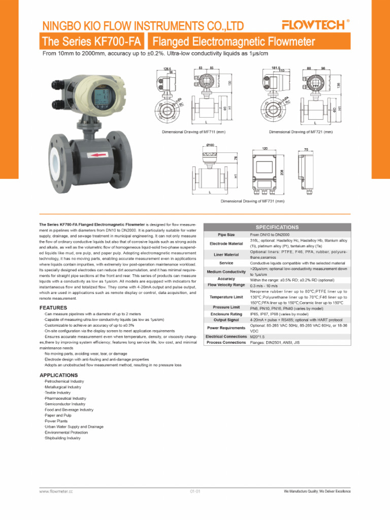 ElectroMagnetic Flowmeter | PDF