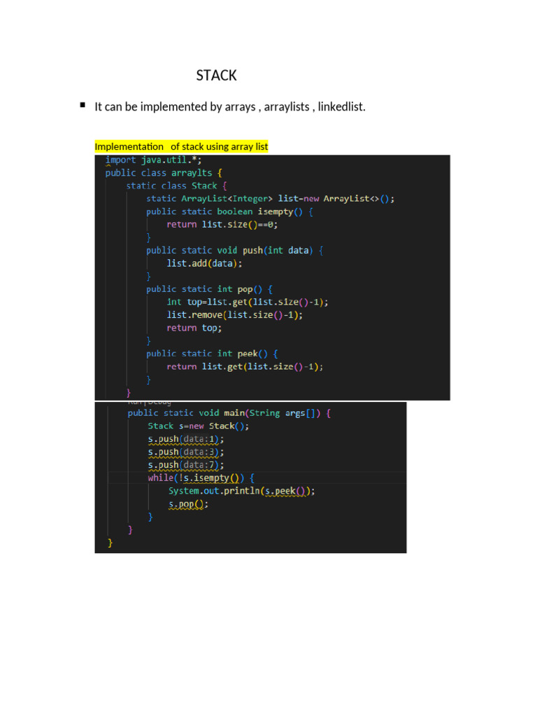 Stack | PDF