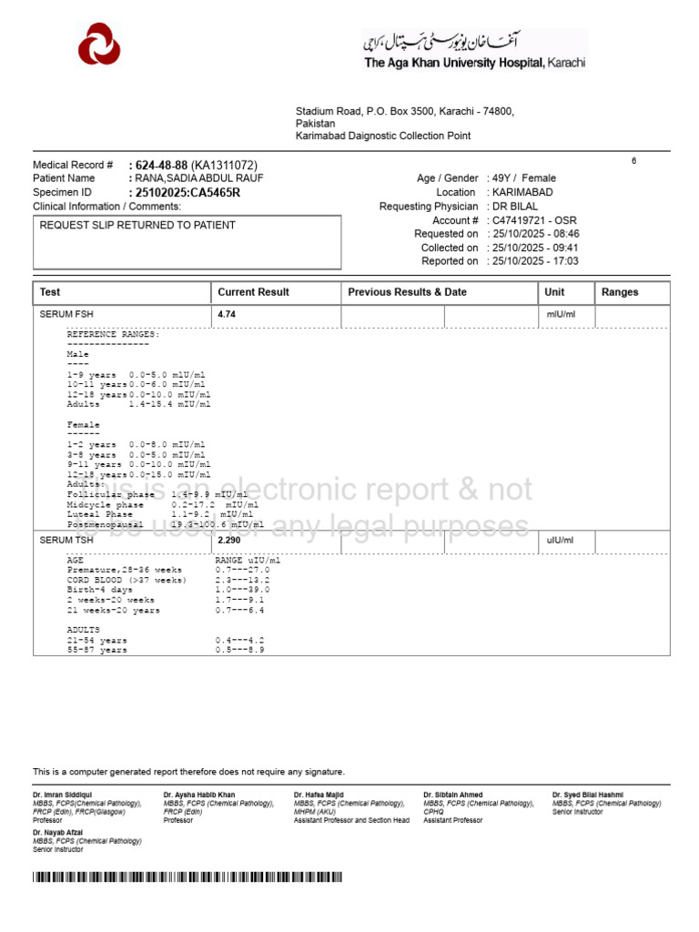 This Is An Electronic Report & Not: To Be Used For Any Legal Purposes ...